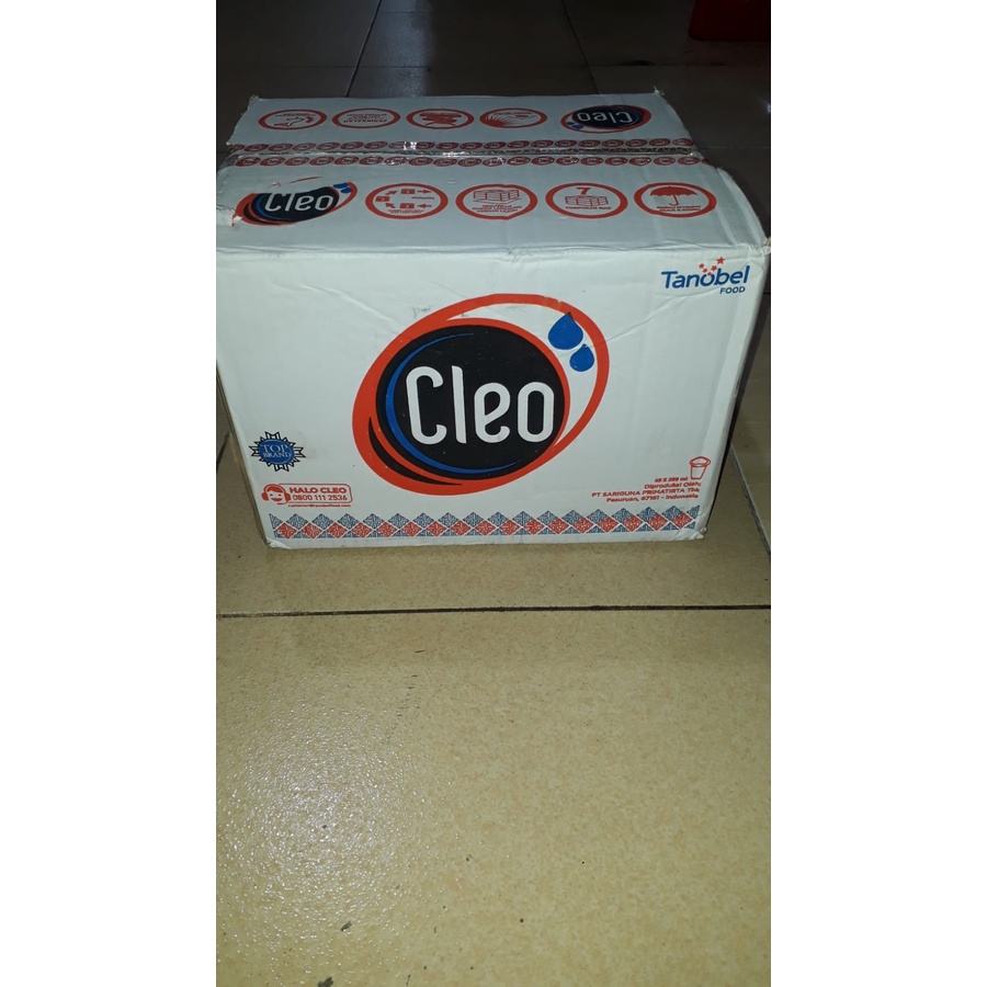 Jual CLEO CUP AIR MINERAL 40 X 220 ML | Shopee Indonesia