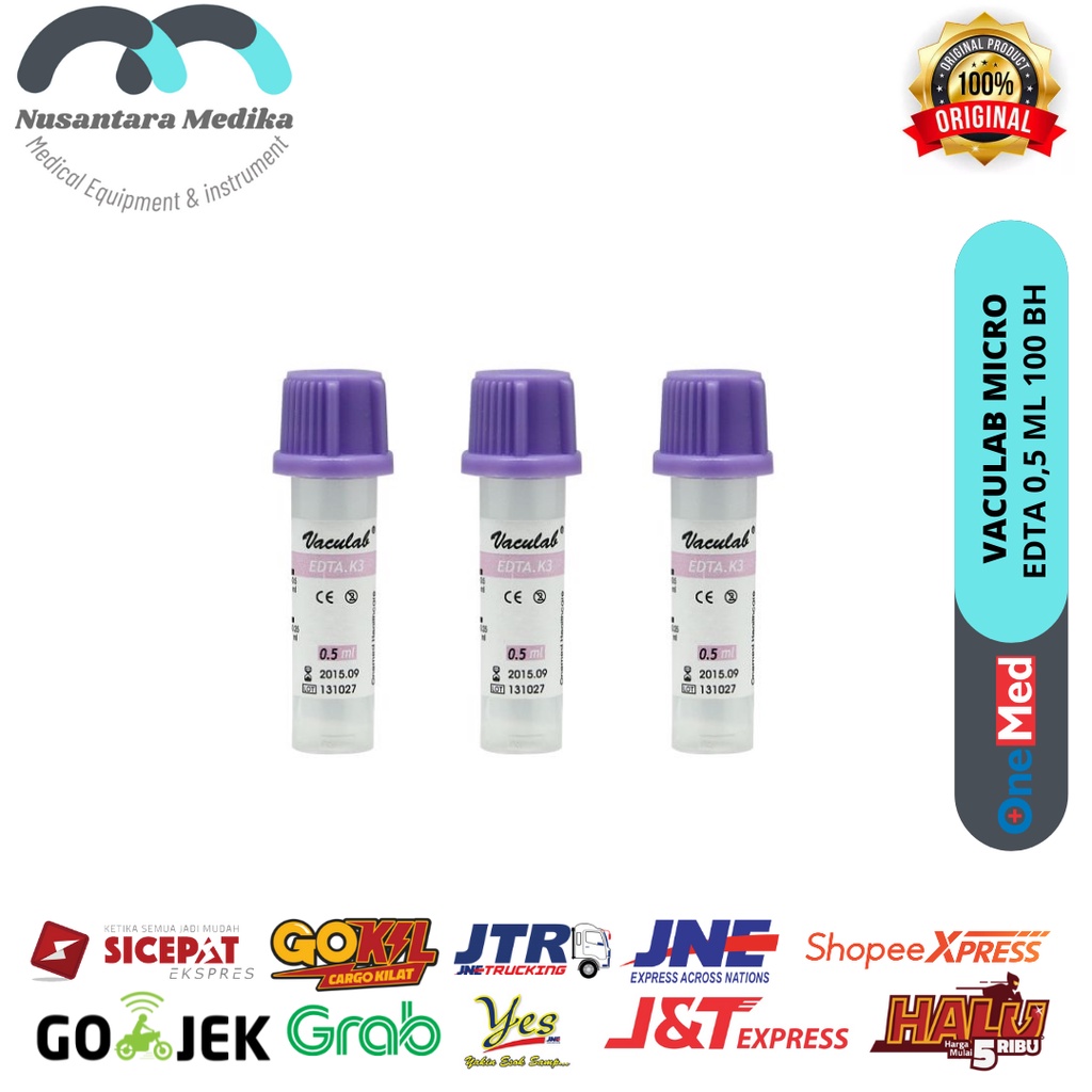 Jual Micro Tube EDTA 0,5ML Vaculab | Shopee Indonesia