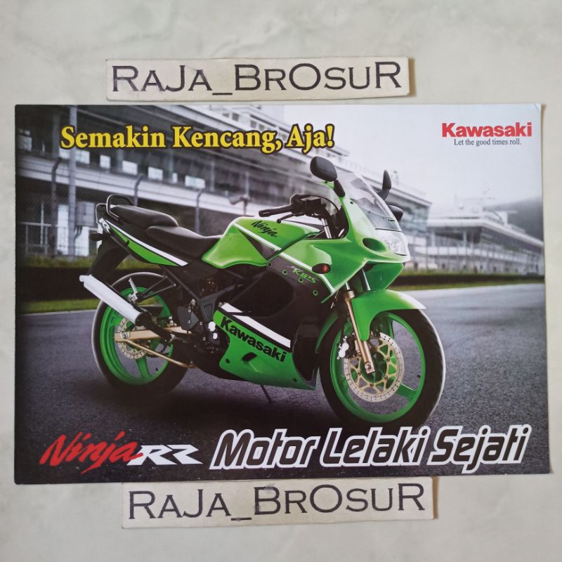 Jual Poster brosur katalog leaflet jadul lawas Kawasaki Ninja 150RR 2007 6speed 2Tak 2T | Shopee ...
