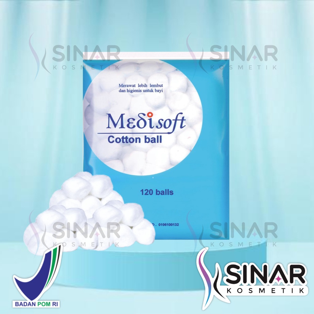Jual Medisoft Cotton Ball 120pcs (Kapas Bola) | Shopee Indonesia