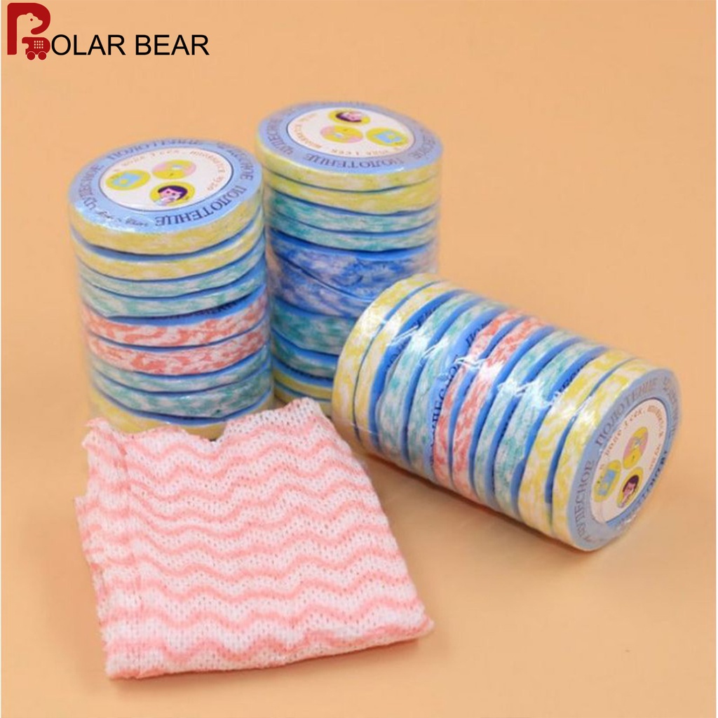 Jual Compress Magic Towel Kain Lap Serbaguna handuk Penyerap Polarbear ...
