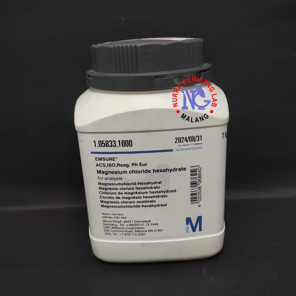 Jual Magnesium chloride hexahydrate MgCl2 MERCK 1.05833.1000 ecer ...
