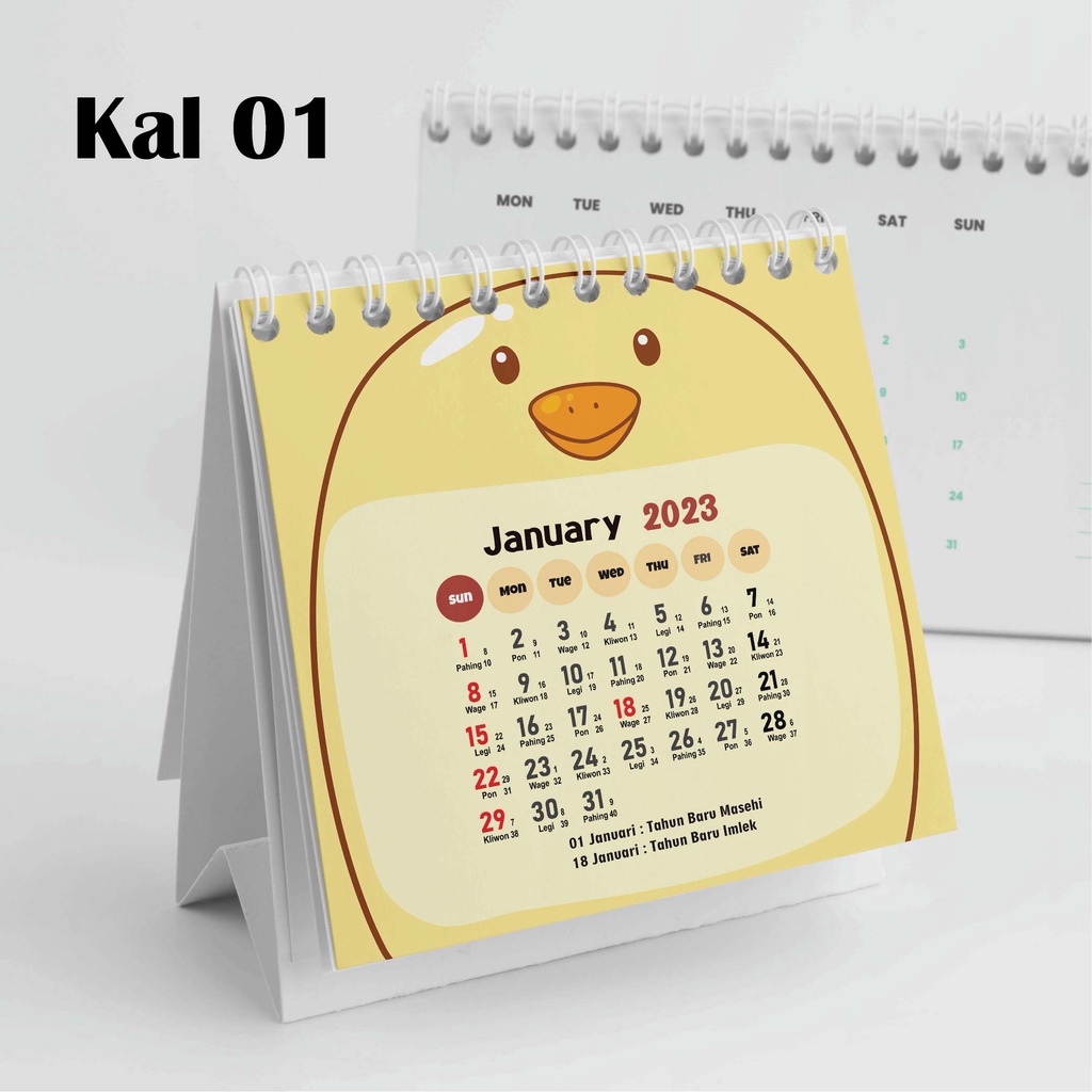 Jual Hanabi Kalender Mini 2024 / Kalender Meja 2024 Custom KAL01 ...