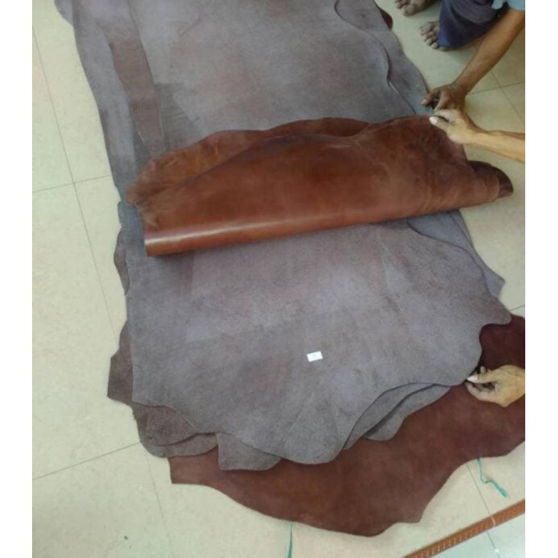 Jual Kulit Sapi Asli Jenis Pull Up tebel 1-1.2mm untuk bahan pembuatan ...