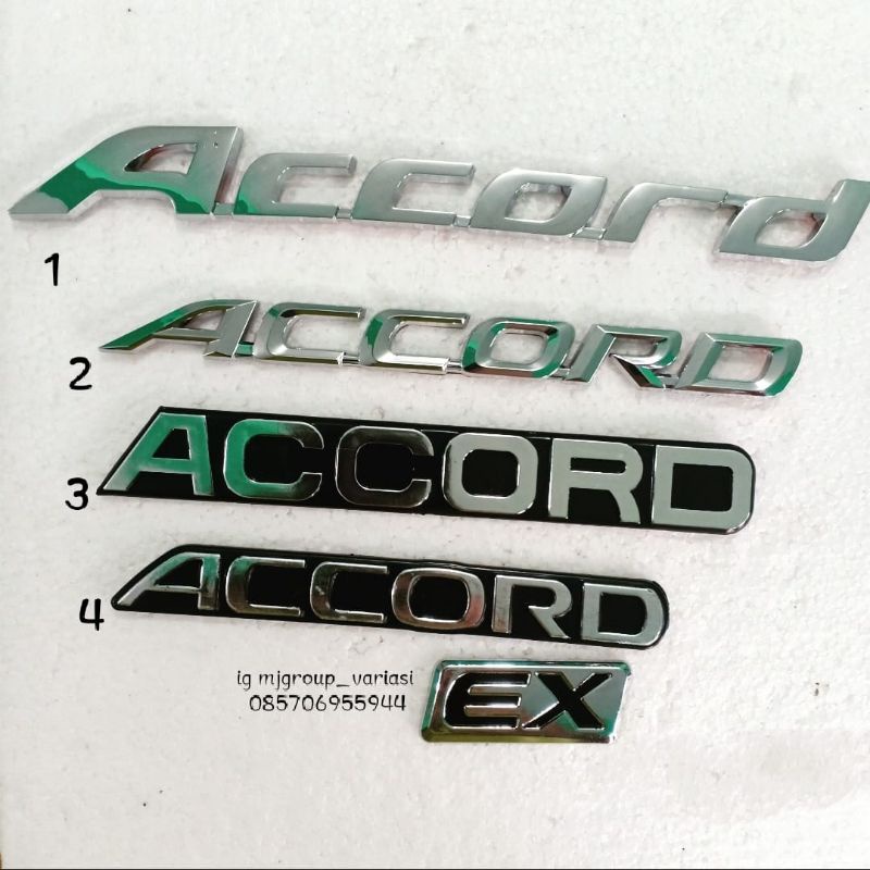 Jual Emblem logo honda ACCORD, ACCORD EX ukuran original bagasi ...