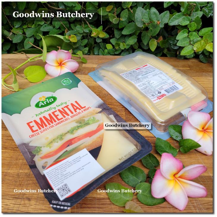 Jual ARLA Denmark Danish EMMENTAL CHEESE SLICE 7pcs 9x8cm keju chilled ...