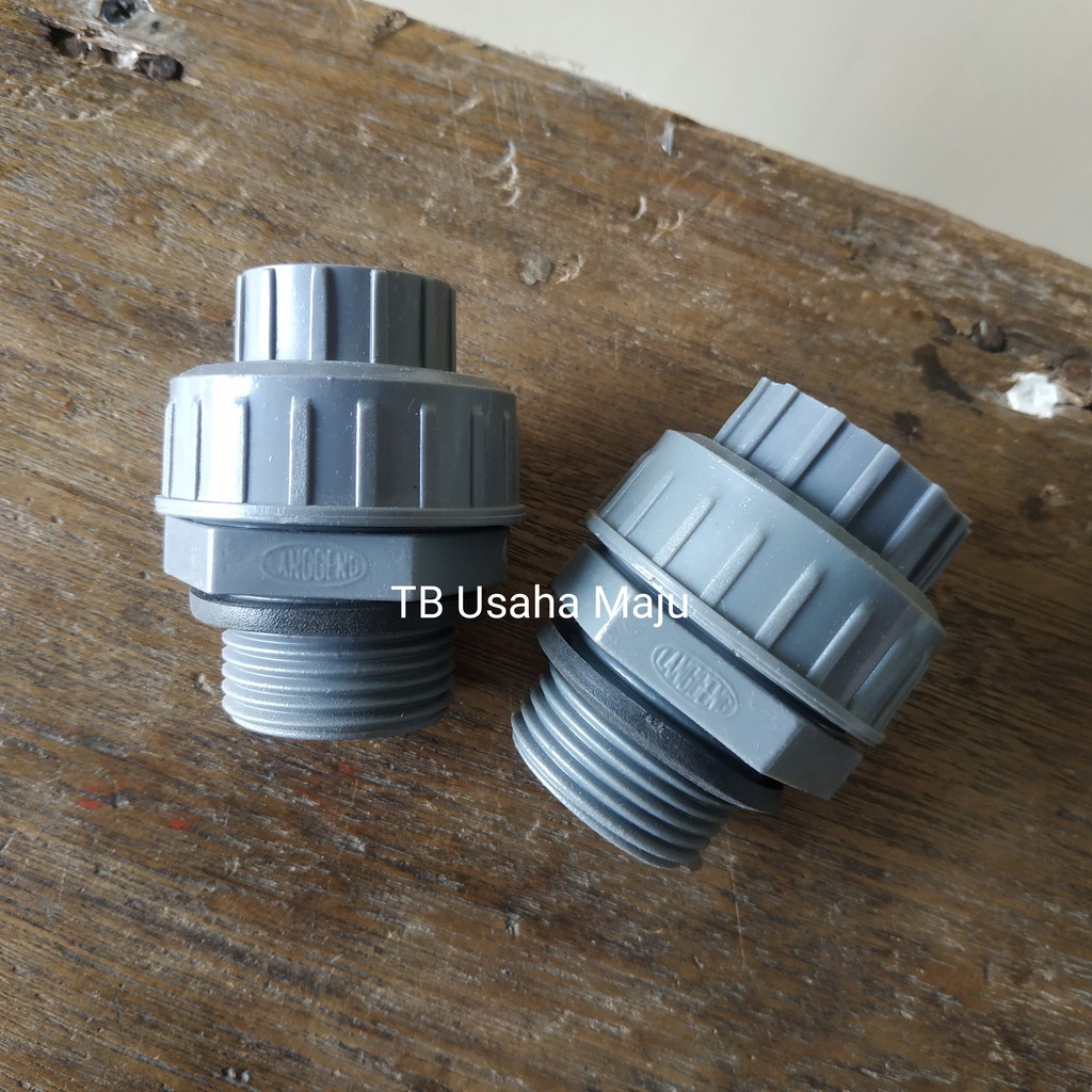 Jual Fitting Union Thread / WaterMur Water Mur PVC 1/2" Inch & 3/4 ...