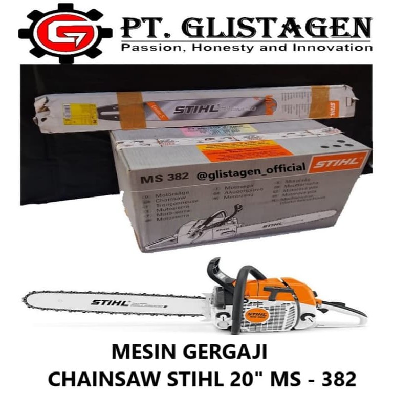 Jual Mesin Gergaji Chainsaw STIHL 20" MS - 382 | Shopee Indonesia
