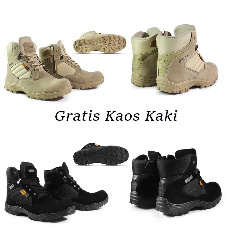 Jual sepatu Dlta cordura tactical pendek 6 inci sleting safety boots ...