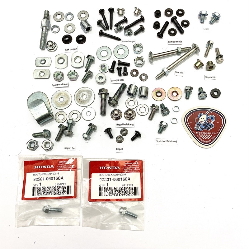 Jual baut baud body fullset honda supercup c800 | Shopee Indonesia