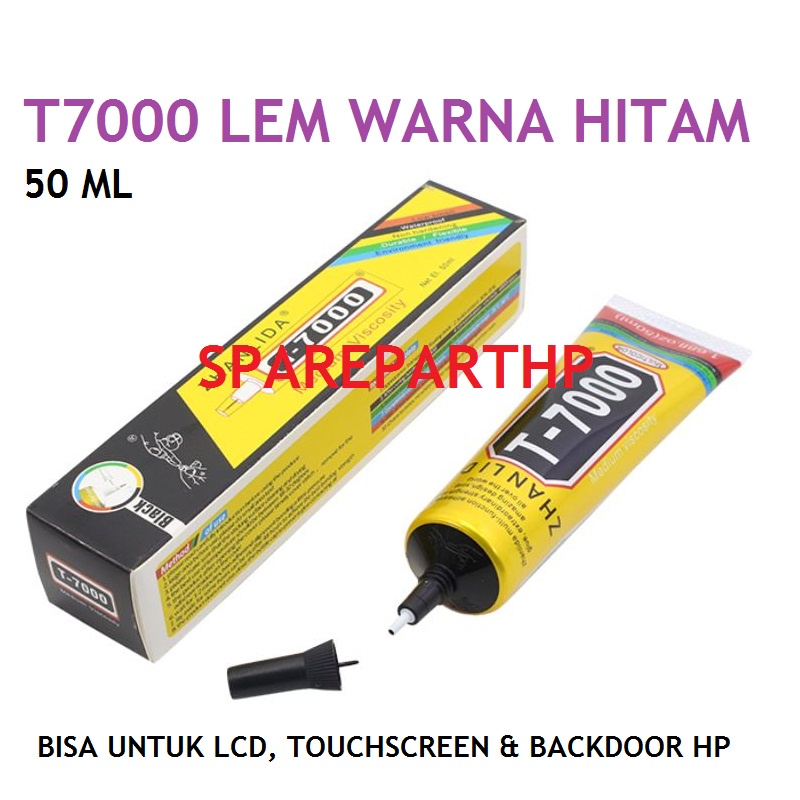 Jual LEM LCD TOUCHSCREEN HP T7000 HITAM 50 ML KEMASAN BESAR | Shopee Indonesia