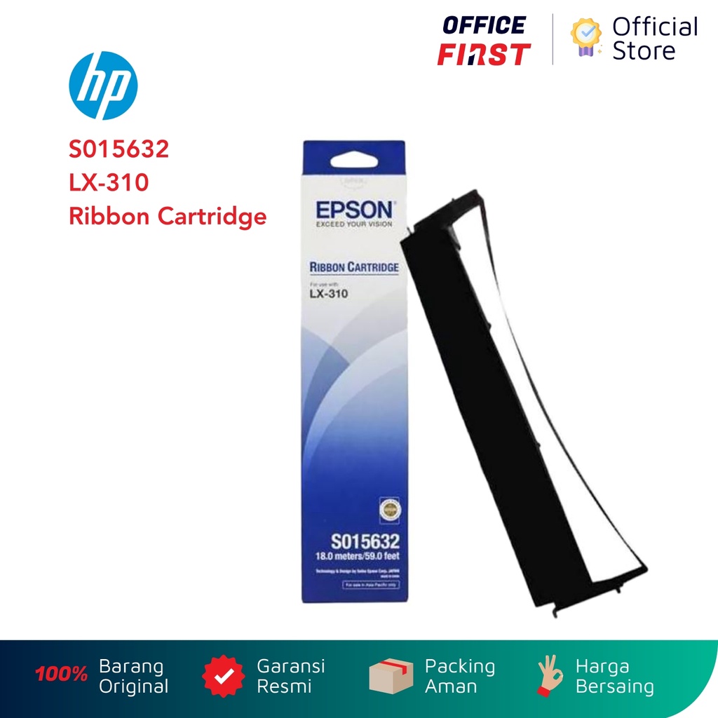 Jual EPSON S015632 LX-310 Ribbon Cartridge Refill Pita Printer Dot ...