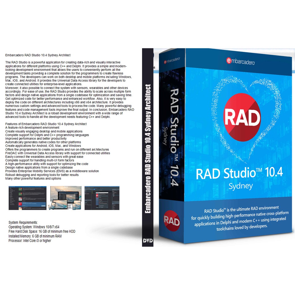 Jual Embarcadero RAD Studio 10.4 Sydney Architect | Shopee Indonesia