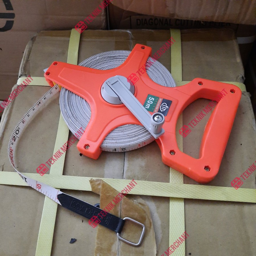 Jual METERAN TANCAP / METERAN TANAH 50 M ROLL FIBER GLASS FIT 50METER ...