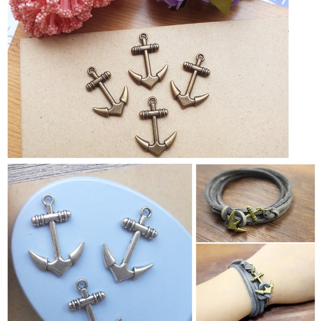 Jual Charm Jangkar Bandul Kail Anchor Charms Liontin Jangkar Kait ...