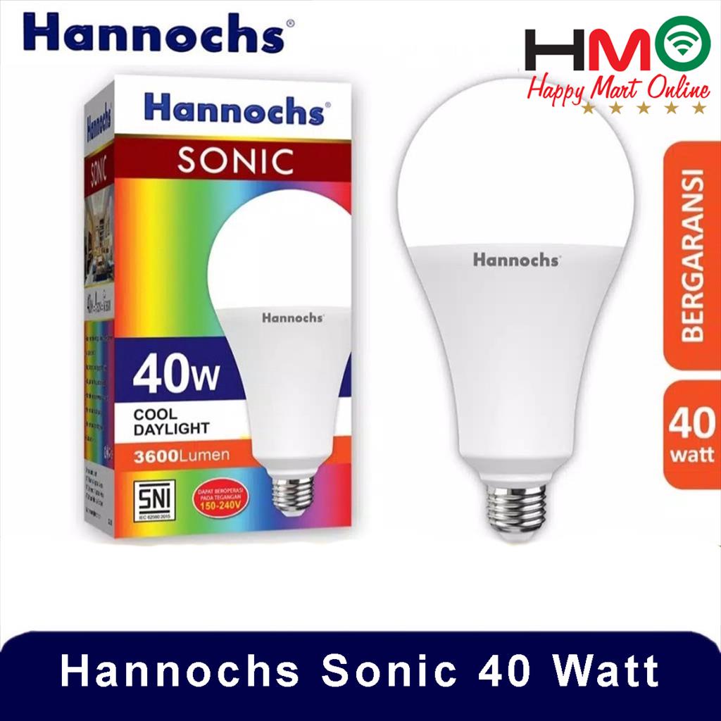 Jual Lampu LED Hannochs Sonic Putih Bohlam LED 40W 40 Watt 6500K Cool Day Light | Shopee Indonesia