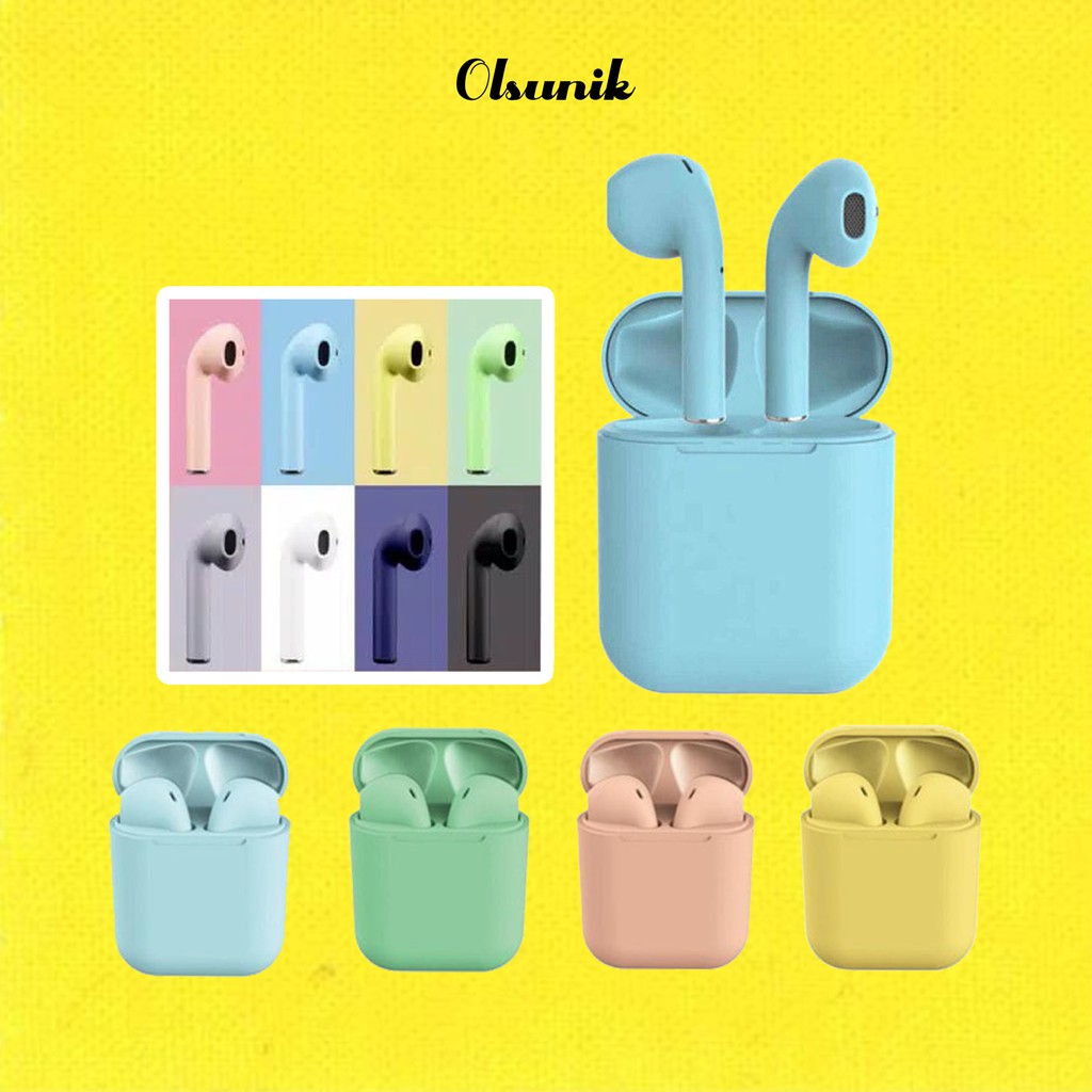 Jual Inpods 12 Macaron Earphone Android IOS Bluetooth 5.0 Twins inpod ...