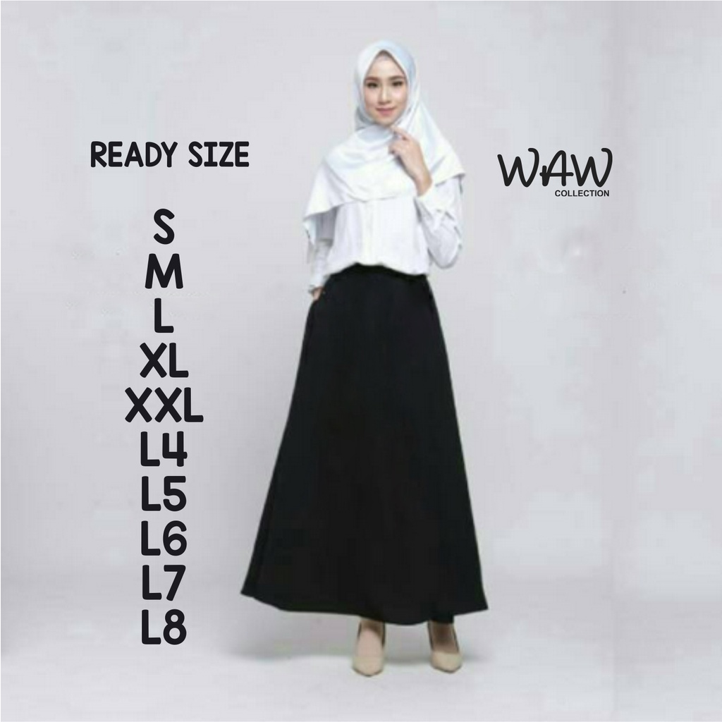 Jual Rok Ospek/Rok Kerja A line /PPKMB/MOS Polos tanpa belahan size S ...