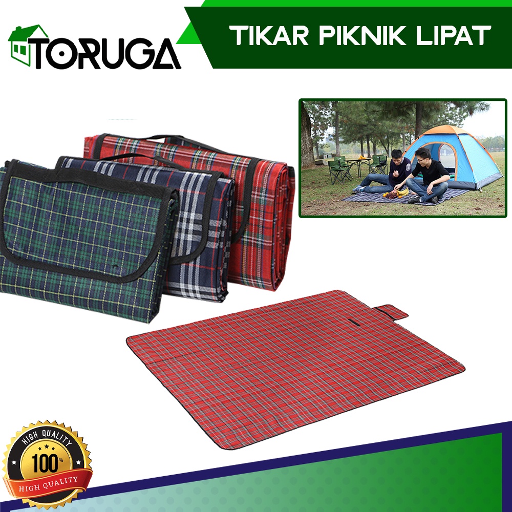 Jual Matras Tikar Tiker Piknik Lipat 150x180 Foldable Traveling Camping ...