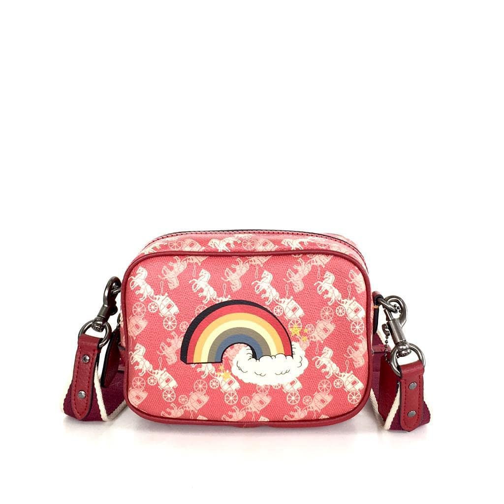 Jual COACH Camera Bag 16 With Horse Carriage Print Rainbow | Shopee ...
