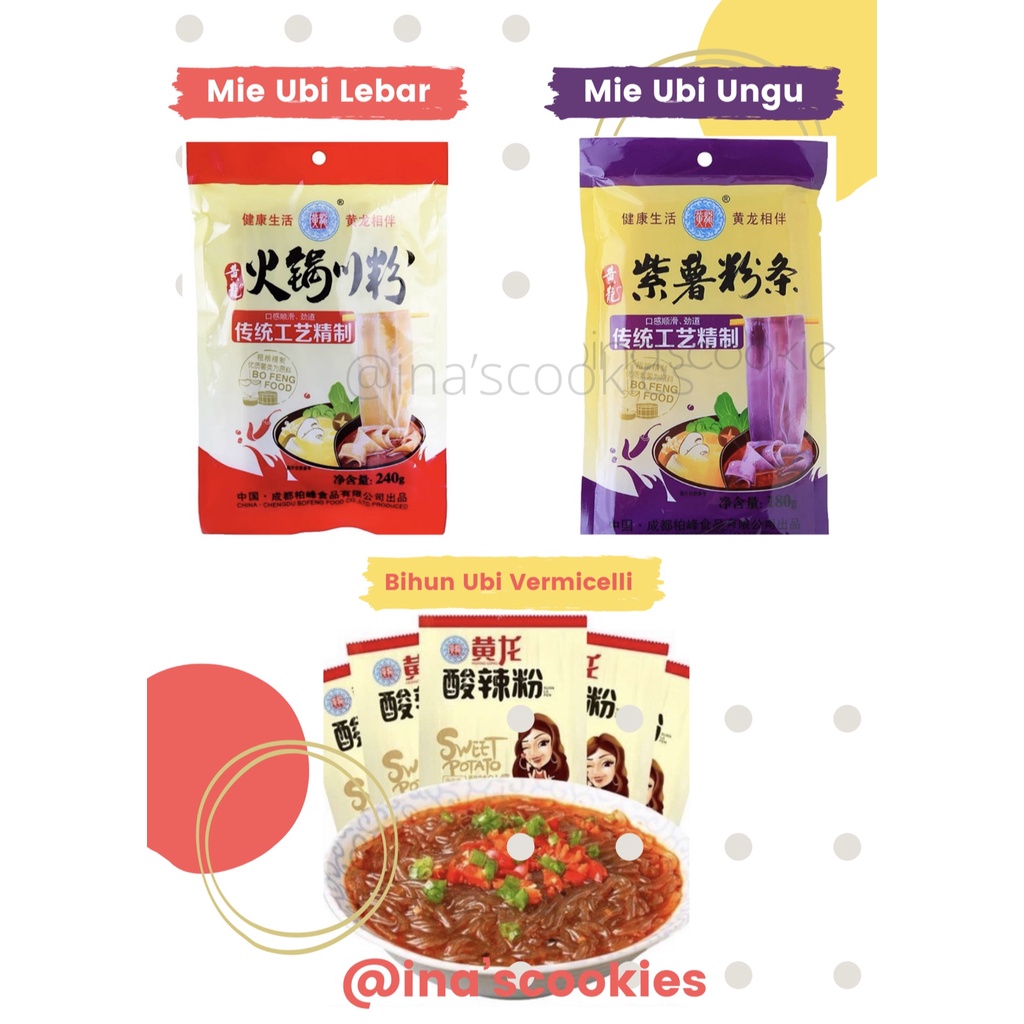 Jual Mie Ubi Lebar - Mie Ubi Ungu - Bihun Ubi - Huang Long Sweet Potato ...