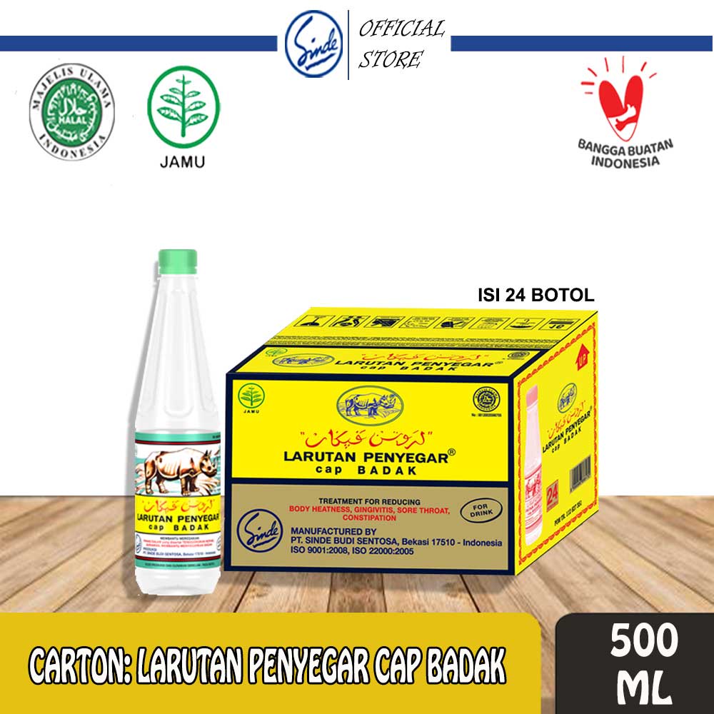 Jual CARTON : LARUTAN PENYEGAR CAP BADAK botol 500ml / LARUTAN PENYEGAR CAP BADAK botol 500ml ...