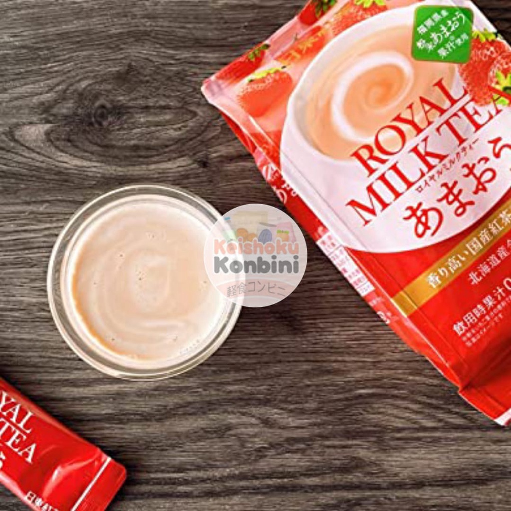 Jual Nittoh Royal Milk Tea Strawberry 140g [10 Sachet] / teh susu / teh jepang / teh impor / teh ...