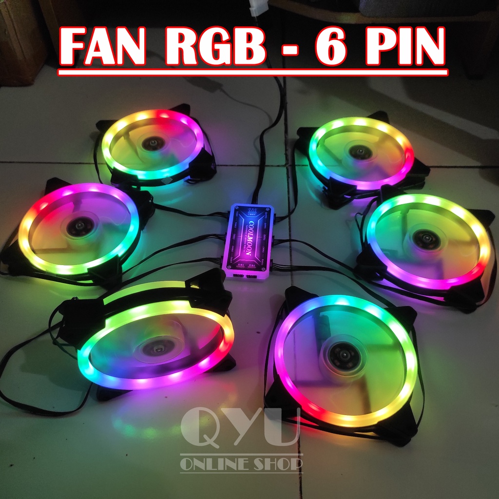 Jual Fan Casing 12cm RGB 6 pin / Fan Case RGB / Fan RGB | Shopee Indonesia