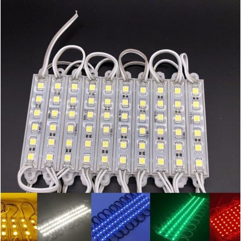 Jual Lampu LED SMD 5050 DC 12V 6 mata Led strip | Shopee Indonesia