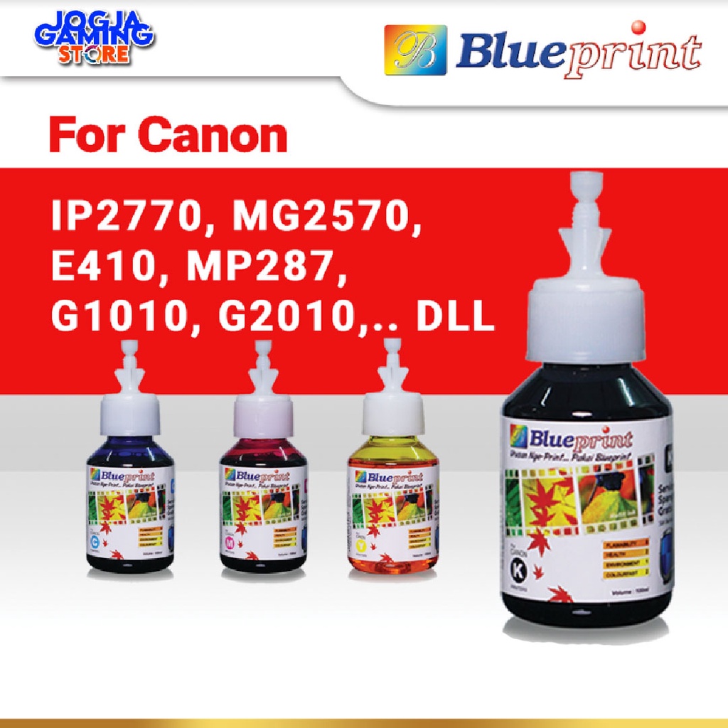 Jual TINTA ORIGINAL BLUEPRINT 100ml CANON EPSON HP BROTHER REFILL ...