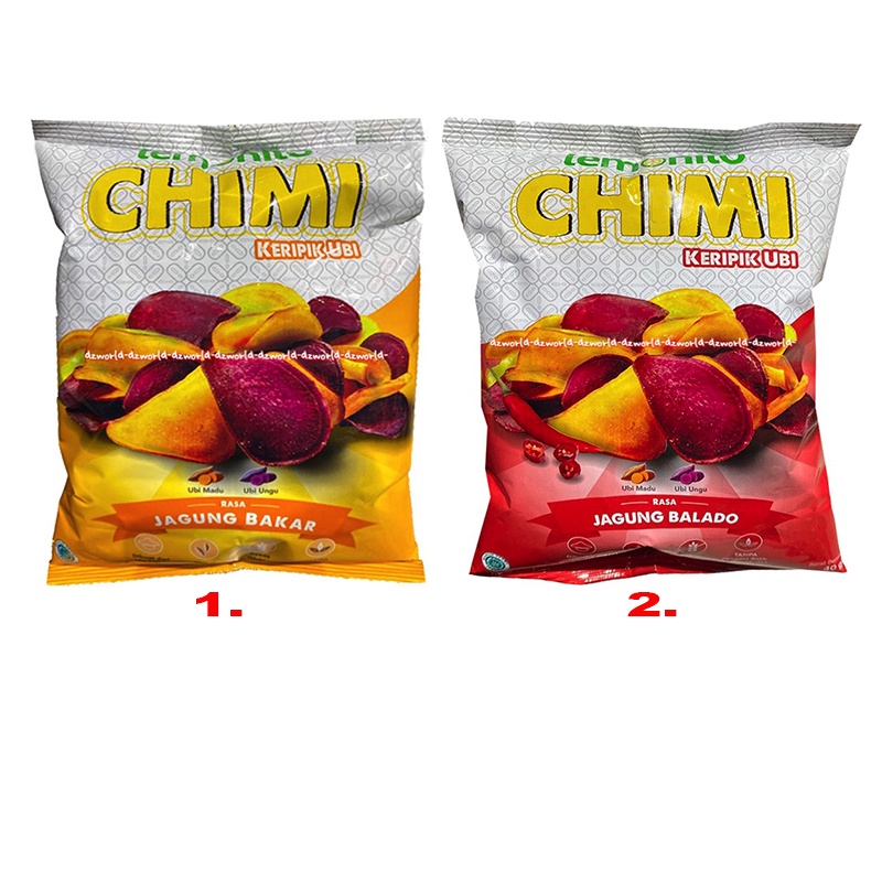 Jual Lemonilo Chimi Keripik Ubi 40gr Rasa Jagung Bakar BBQ Corn Chip ...