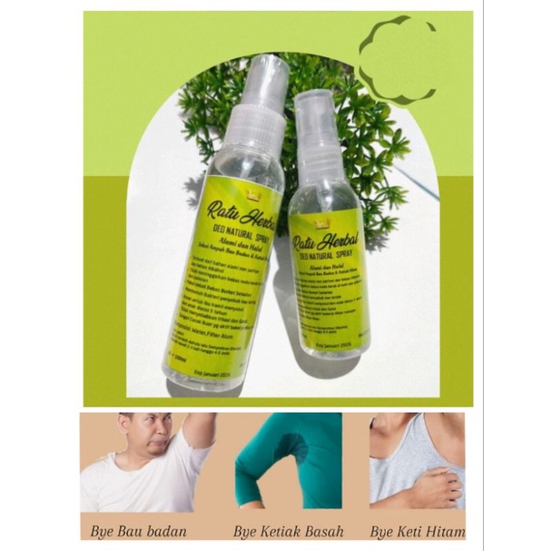 Jual Deodorant Spray Ratu Herbal kemasan baru 60 ml | Shopee Indonesia