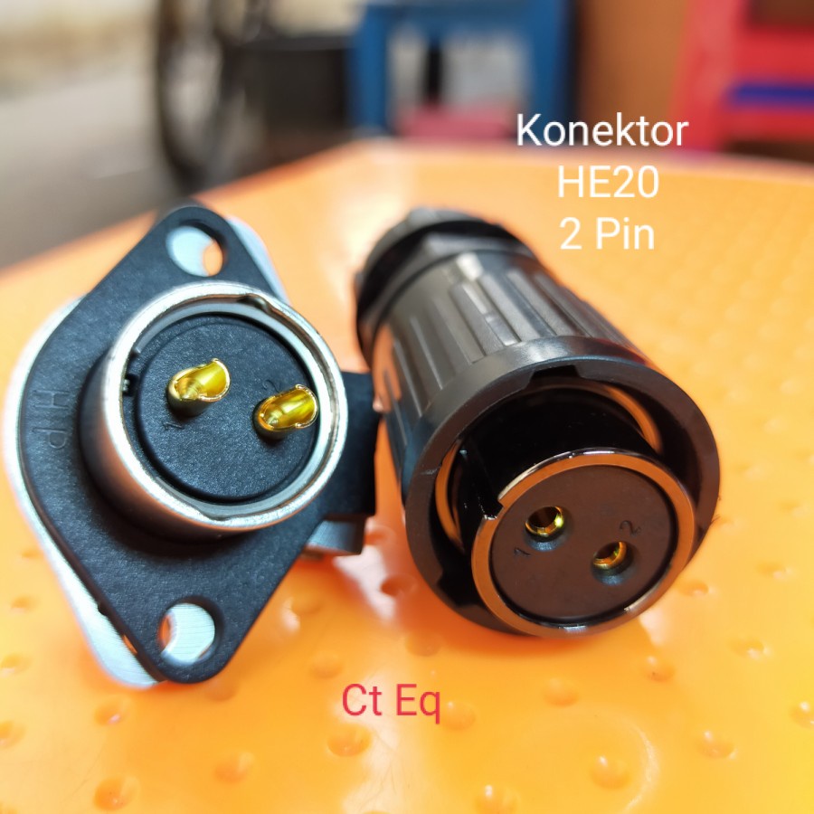 Jual Konektor HE20 2 Pin Plug n Socket IP65 30A Aviatan konektor ...