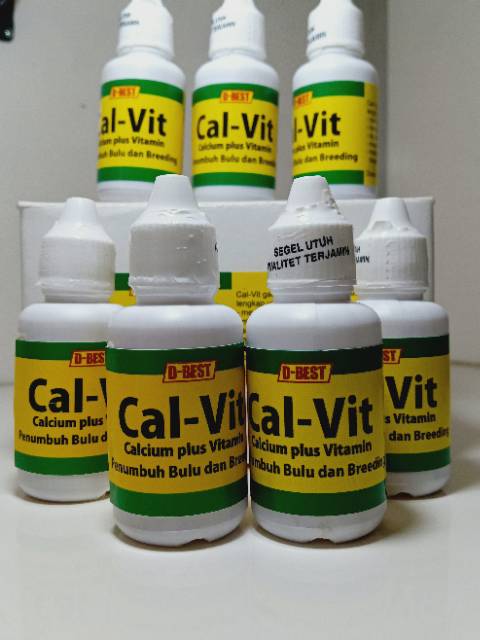 Jual CAL-VIT BESAR KECIL KALVIT CALVIT DRH JATMIKO KALSIUM CALCIUM PLUS ...