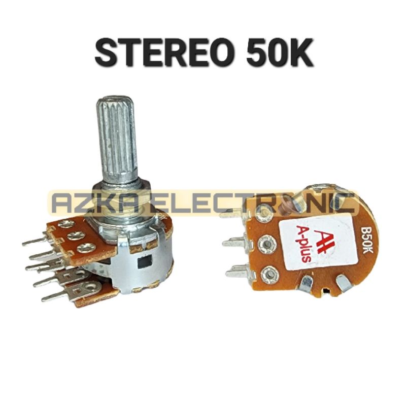 Jual Potensio Stereo 50K A Plus Original | Shopee Indonesia