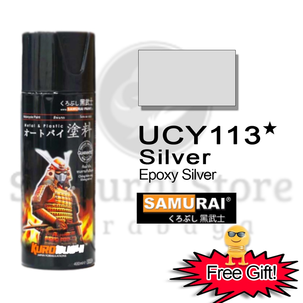 Jual Samurai Paint Epoxy Silver UCY113 ☆ 400 ml - Cat Semprot Pilox ...