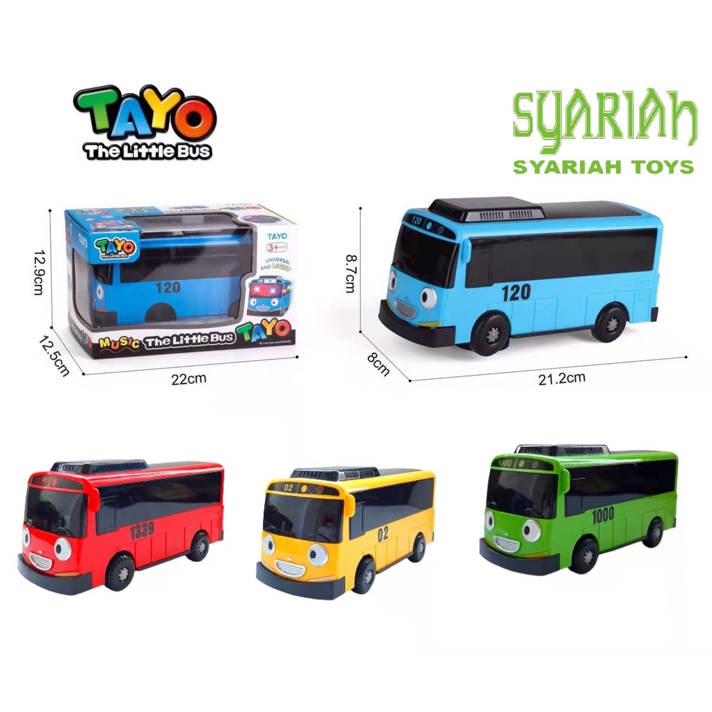 Jual SYARIAH TOYS MAINAN BUMP N GO LITTLE BIS TAYO LAMPU 3D MUSIK HAI TAYO BUS 1:24 9988A ...