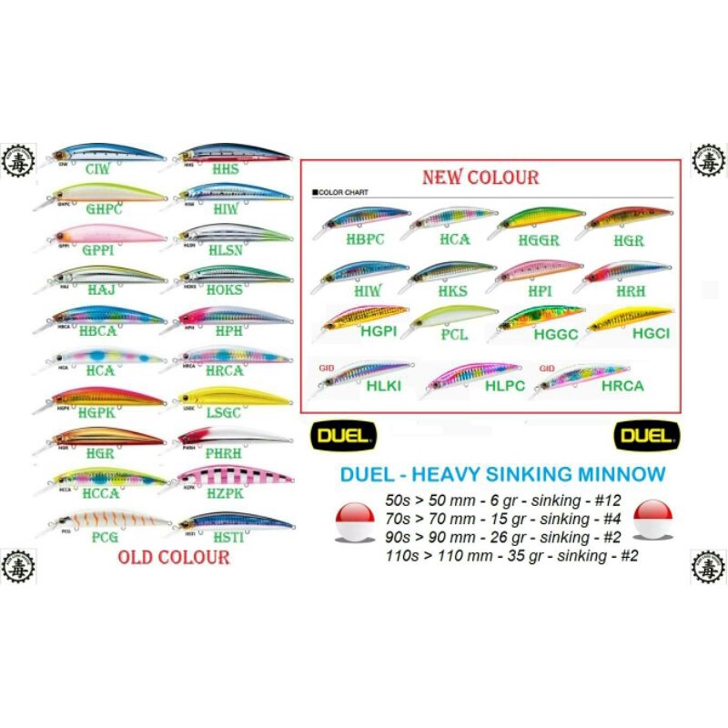 Jual DUEL - Heavy Sinking Minnow 90s | Shopee Indonesia