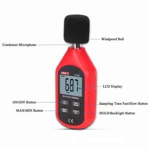 Jual Sound Level Meter Uni-T UT353 Alat Ukur Suara Kebisingan Sound ...