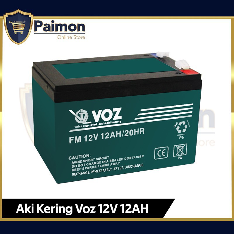 Jual Aki Sepeda Listirk 12V 12 Ah VOZ 12V 12Ah - Aki Kering E-Bike ...
