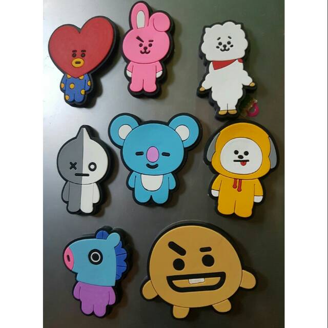 Jual BT21 silicone magnet bangtan boys kpop | Shopee Indonesia