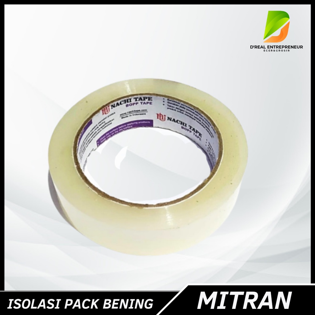 Jual ORIGINAL ISOLASI MITRAN PACK BENING KUALITAS TEBAL KUAT LEBAR 24mm ...