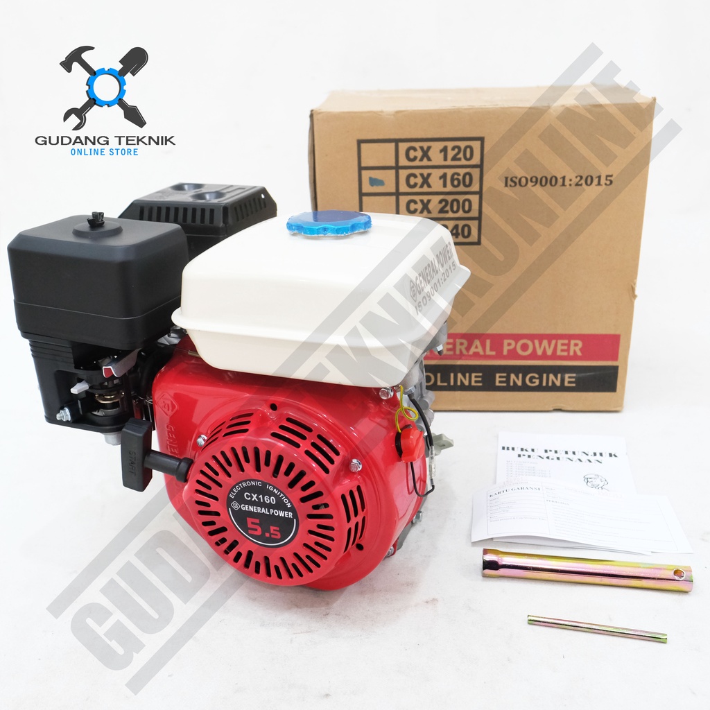 Jual Engine GENERAL GX160 4Tak / Mesin Penggerak Serba Guna 5.5Hp / Engine Gasoline Bensin ...