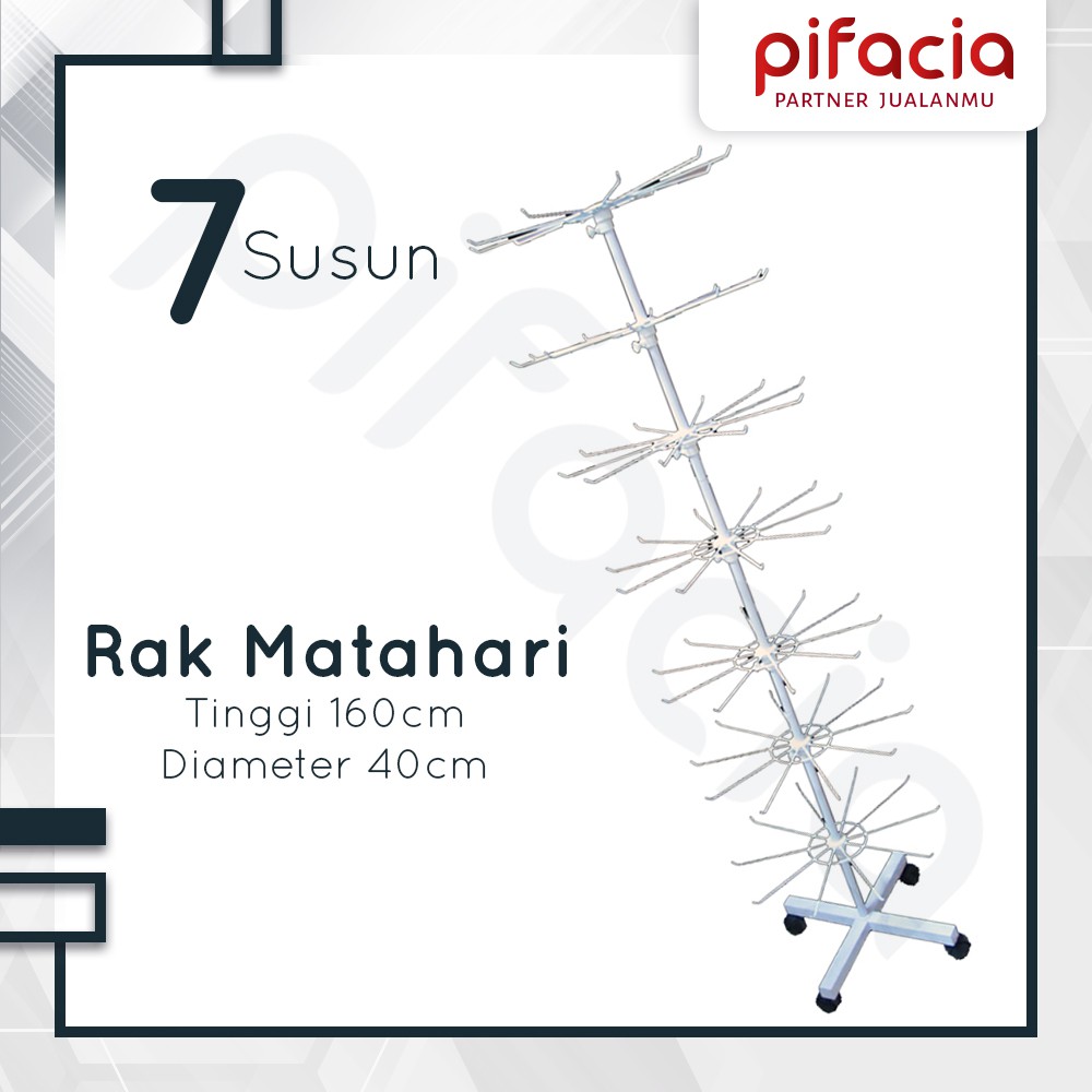 Jual PIFACIA Rak Putar Display Matahari 7 susun Besi Tebal Impor ADA ...