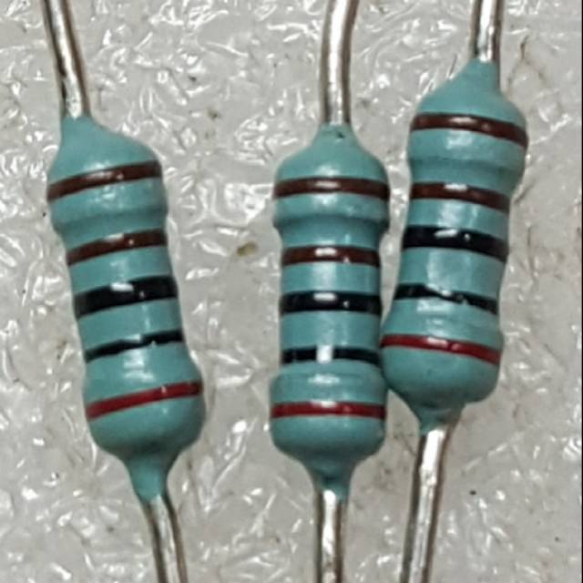 Jual Resistor 2k ohm 0.25w metal film 1% 10pcs | Shopee Indonesia