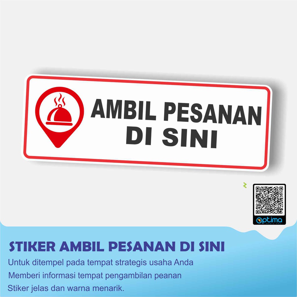 Jual STIKER AMBIL PESANAN DISINI | Shopee Indonesia