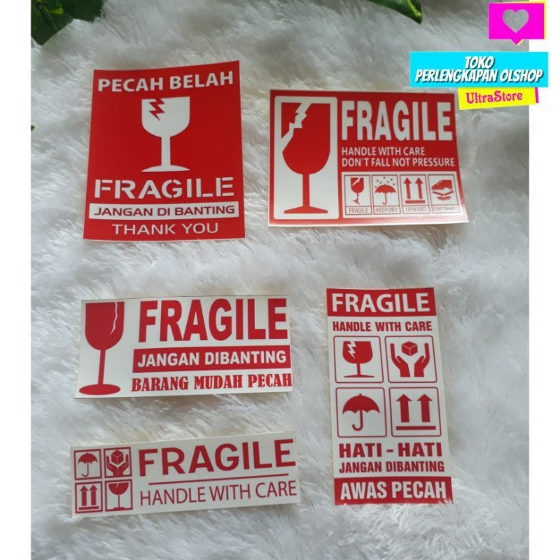 Jual 1biji Stiker Fragile | Shopee Indonesia
