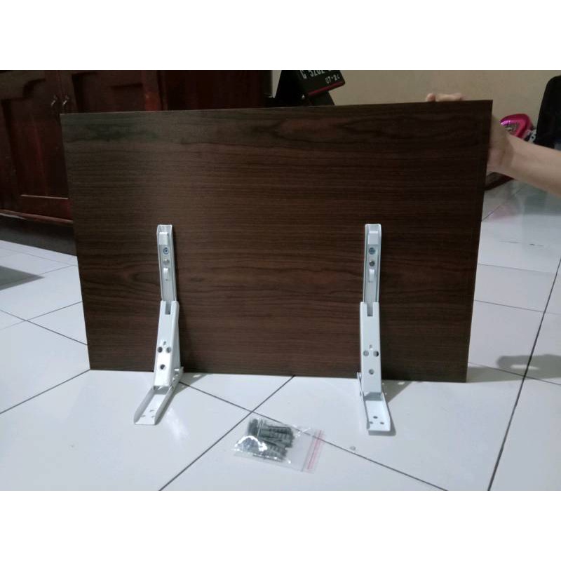Jual Meja Dinding Lipat Tempel Tembok Rak Papan Cokelat Ambalan Gantung ...