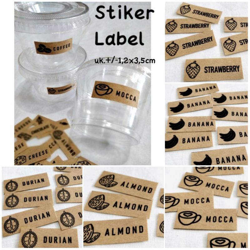 Jual [100PCS] STIKER LABEL RASA/STICKER LABEL KRAFT/STIKER LABEL CUSTOM ...