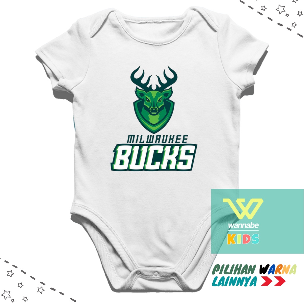 Jual Jumper Bayi LUCU MILWAUKEE BUCKS | Baju Bayi | Jumper Baby 0 - 12 ...
